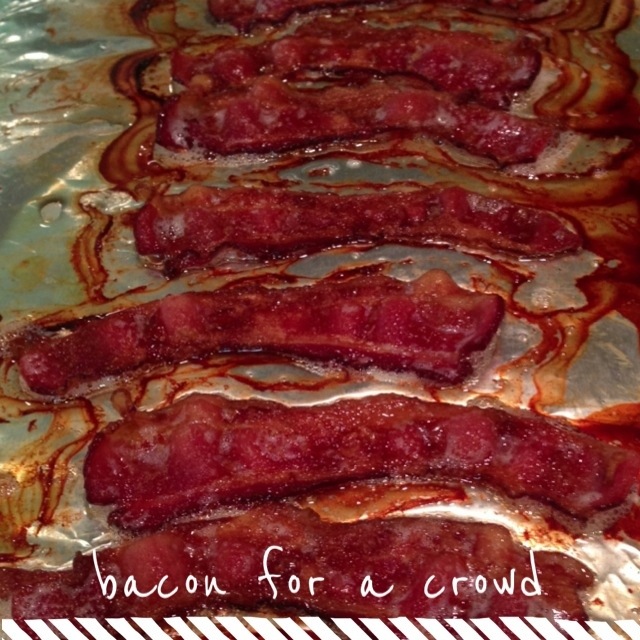simple sunday: bacon for a crowd | Is there any wine left?
